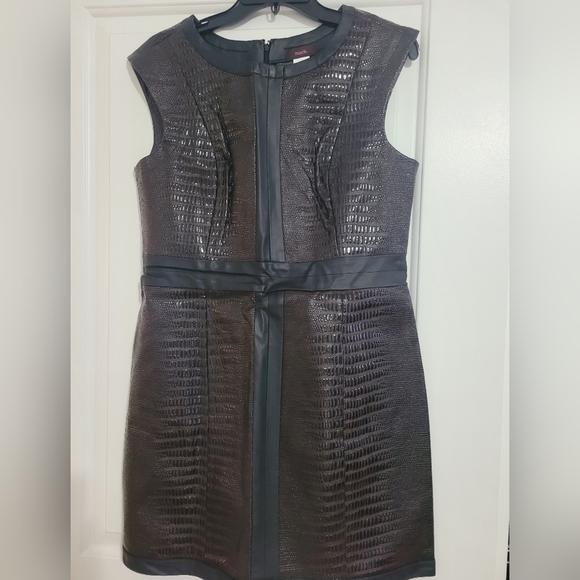 mark. | Dresses | Dress From Mark Leather Look Like | Poshmark